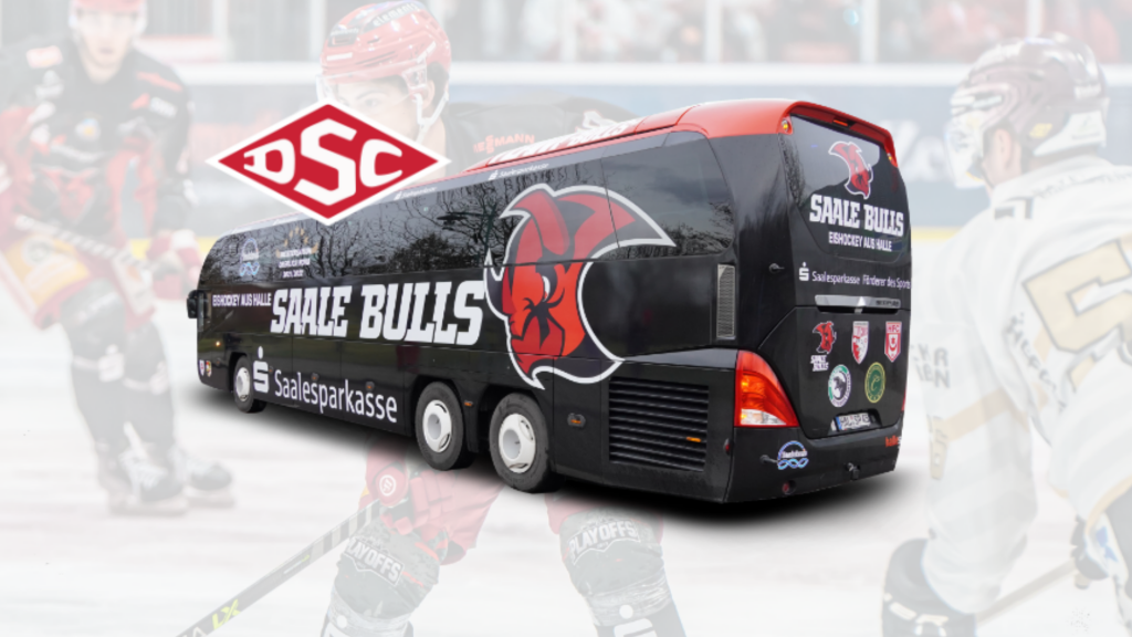 Saalesparkasse lässt Fan-Bus nach Deggendorf rollen - Saale Bulls