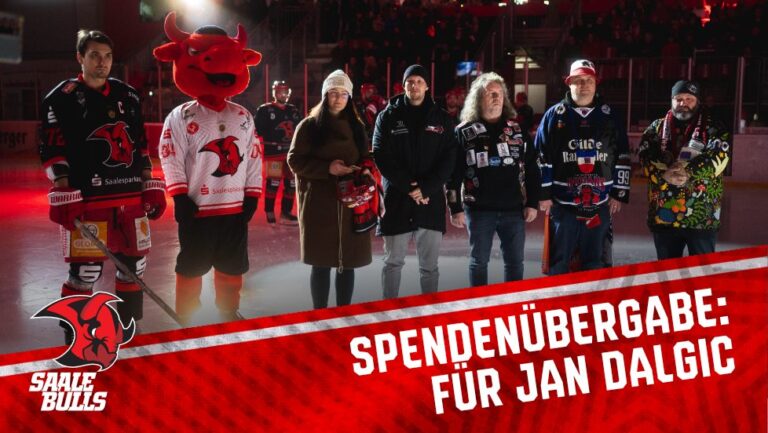 Saale Bulls: Spendenübergabe zur Aktion „Jan Dalgic – The SAVE of his ...